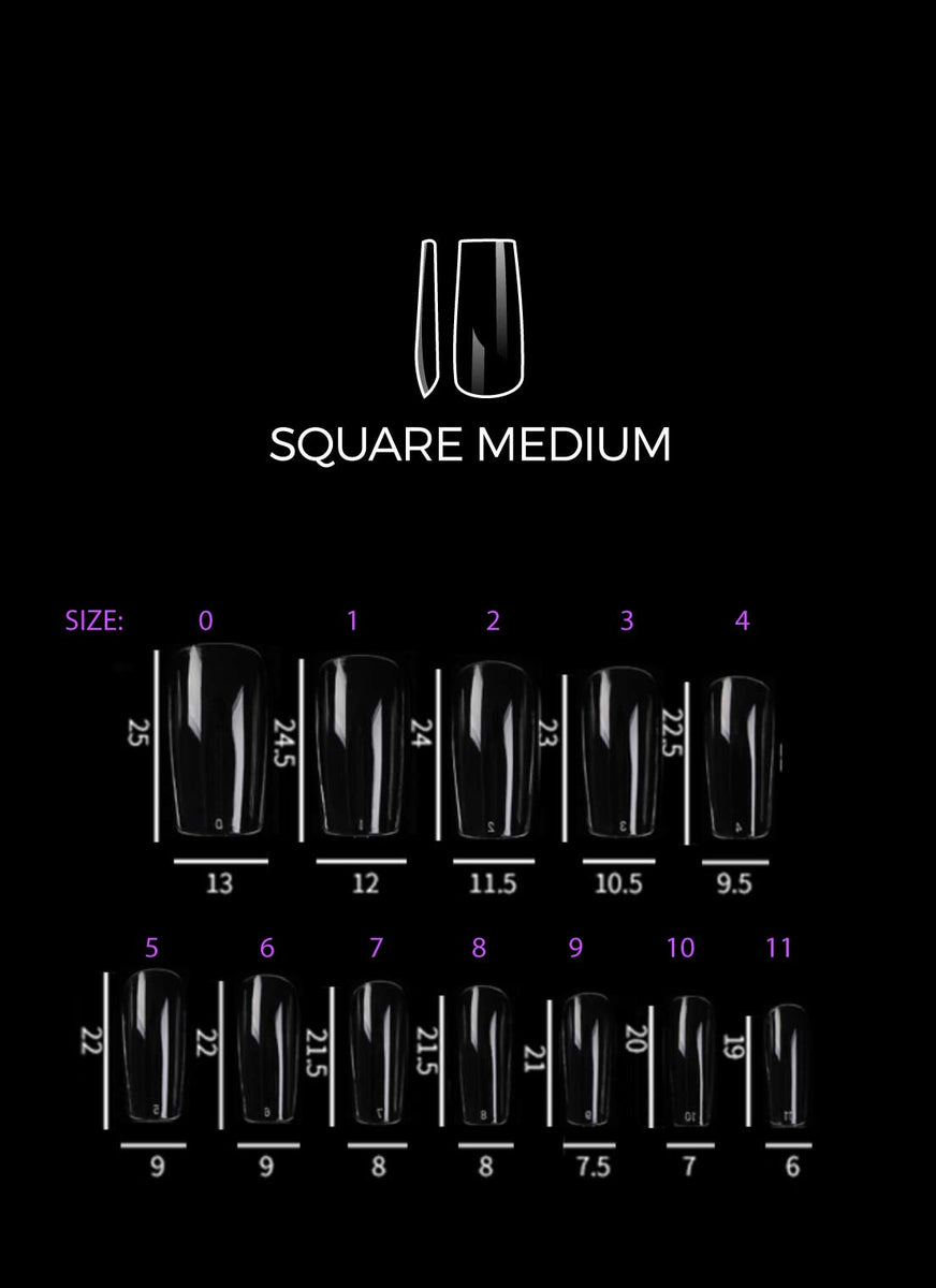 Square Medium: Extension Tip Refill Bags – UberChic Beauty
